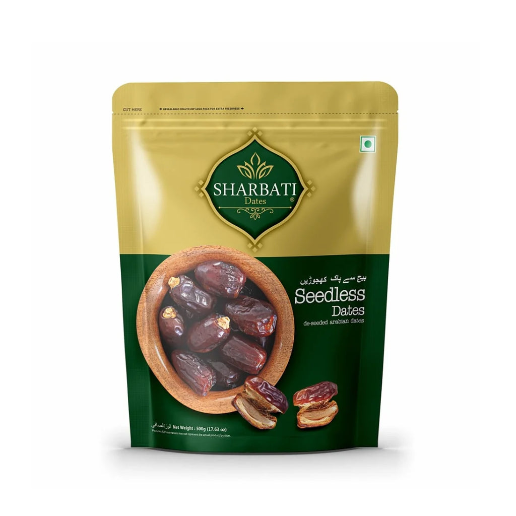 Premium Seedless Dates 500 g – High‑Fibre, Iron‑Rich, Gluten‑Free, No ...