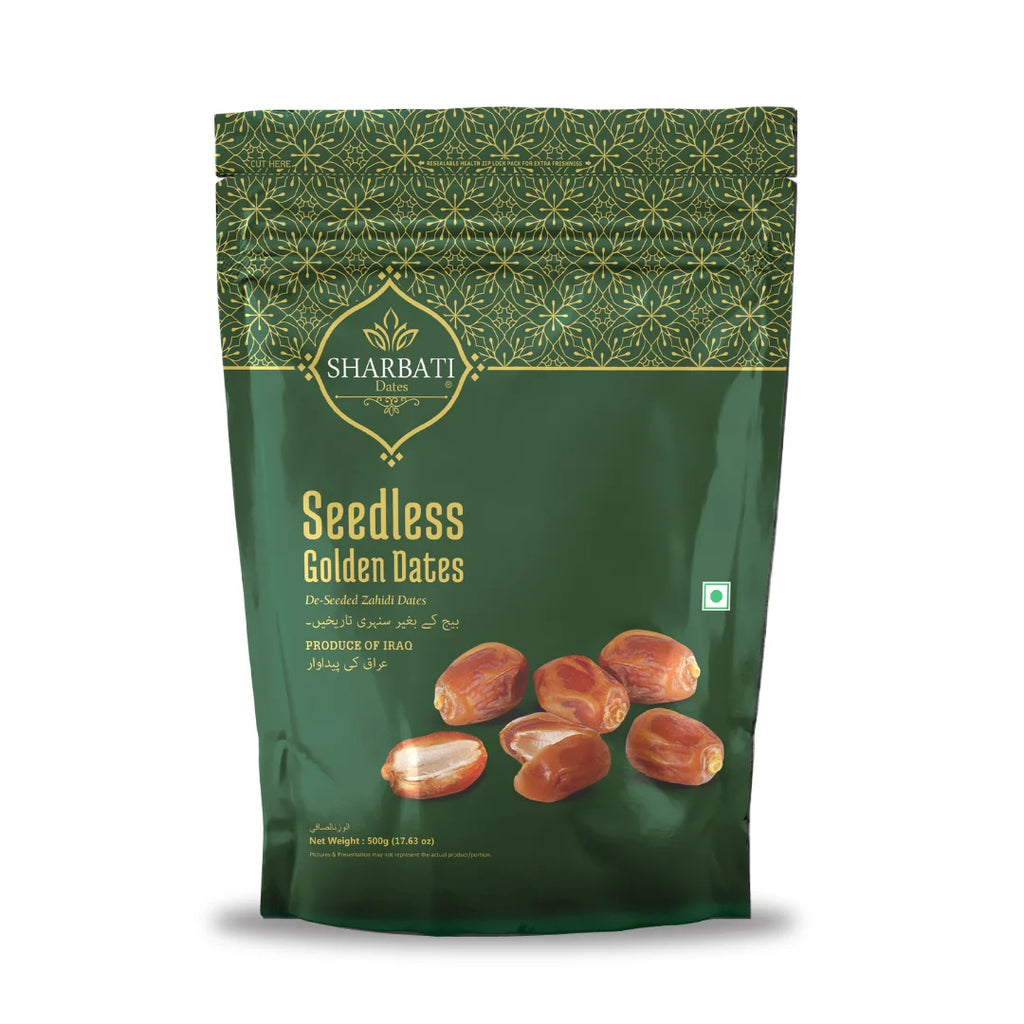 Seedless Golden Dates 500g – Naturally Sweet, Soft & Healthy Dry Fruits ...